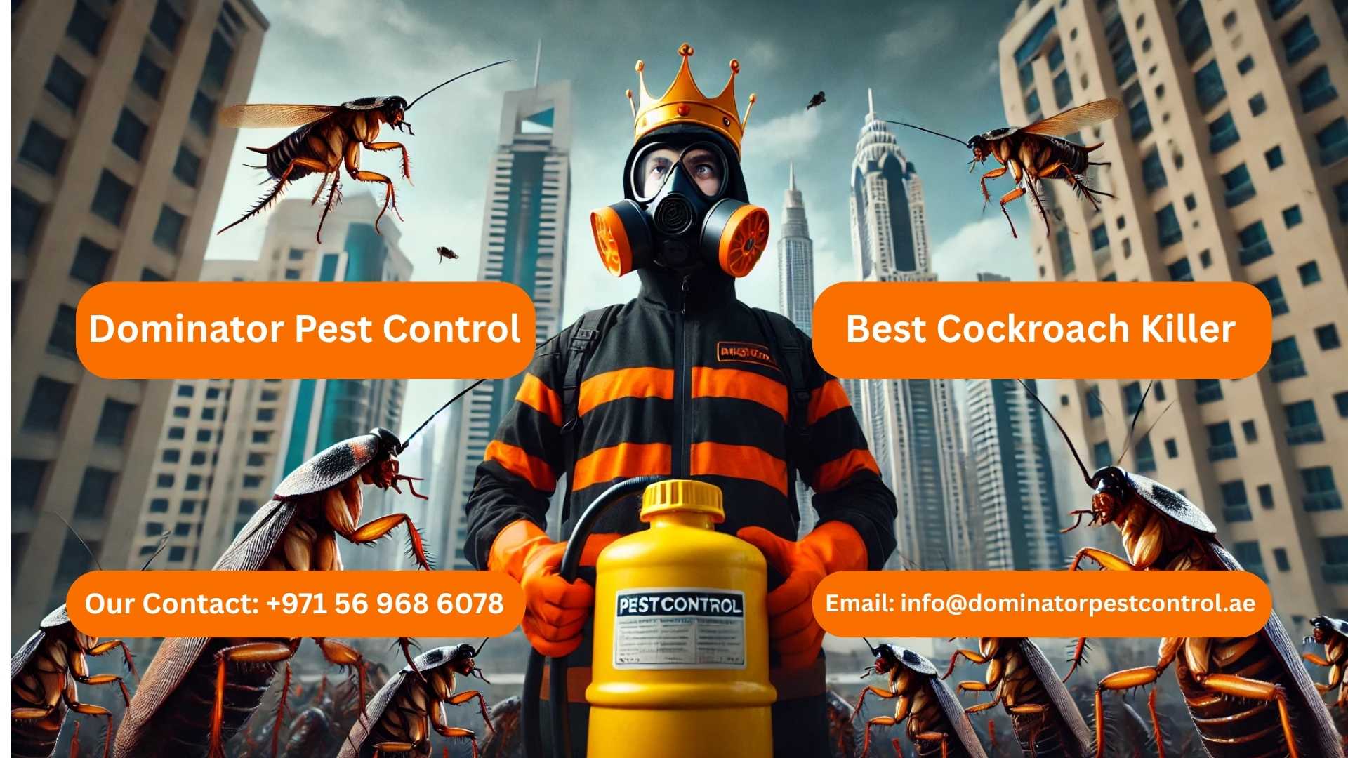 No.1 Best Cockroach Killer in Dubai | Dominator Pest Control